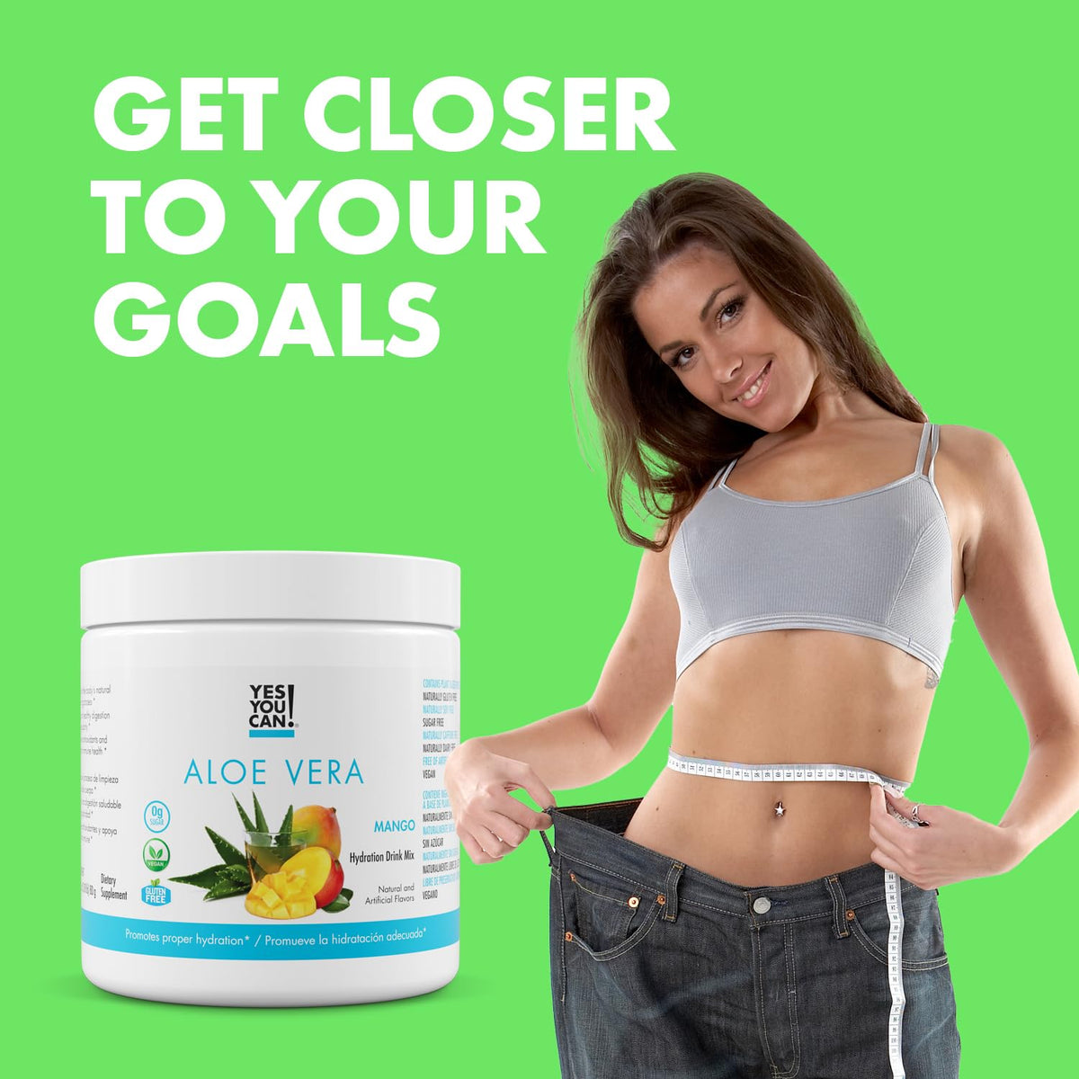 Refreshing mango aloe vera powder