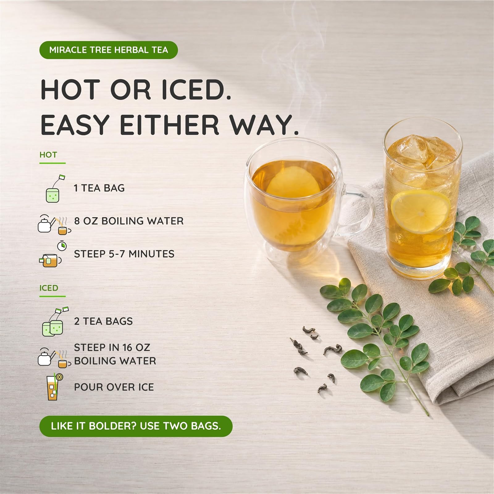 refreshing mango herbal tea blend