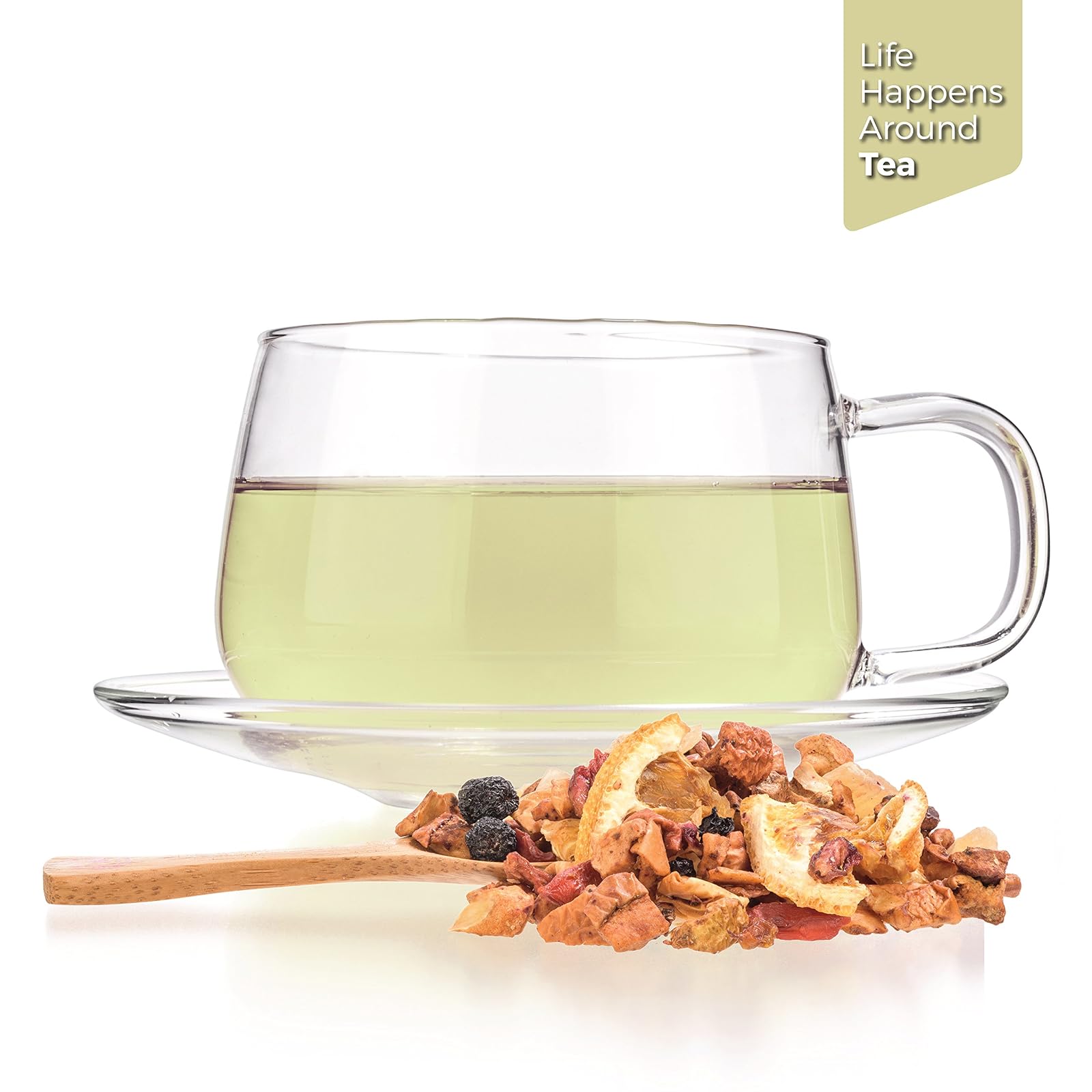refreshing mango herbal tea infusion