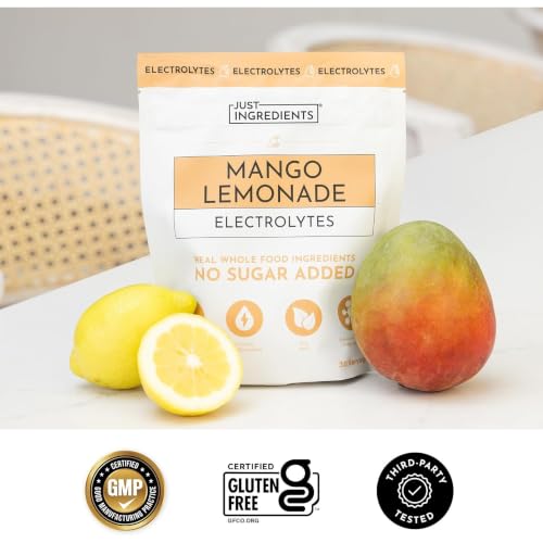 Refreshing mango lemonade electrolyte drink