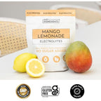 Refreshing mango lemonade electrolyte drink