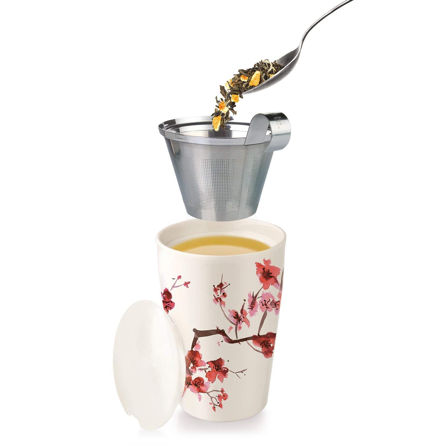 Refreshing mango peach tea experience
