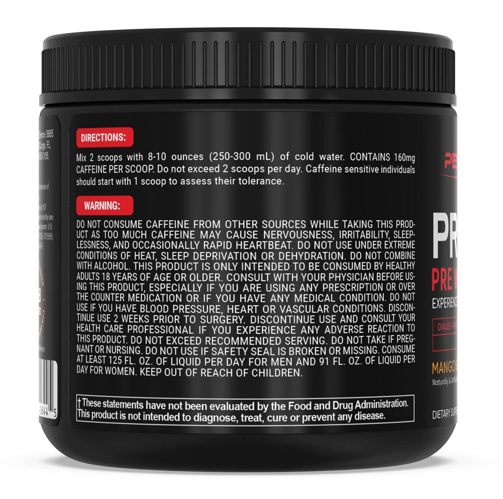 refreshing mango pre-workout energy