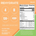 refreshing melon flavour electrolyte mix