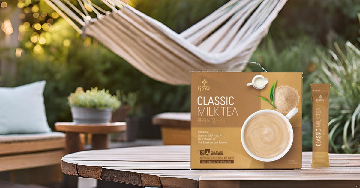 refreshing milk tea beverage