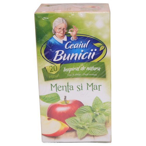 refreshing mint and apple infusion