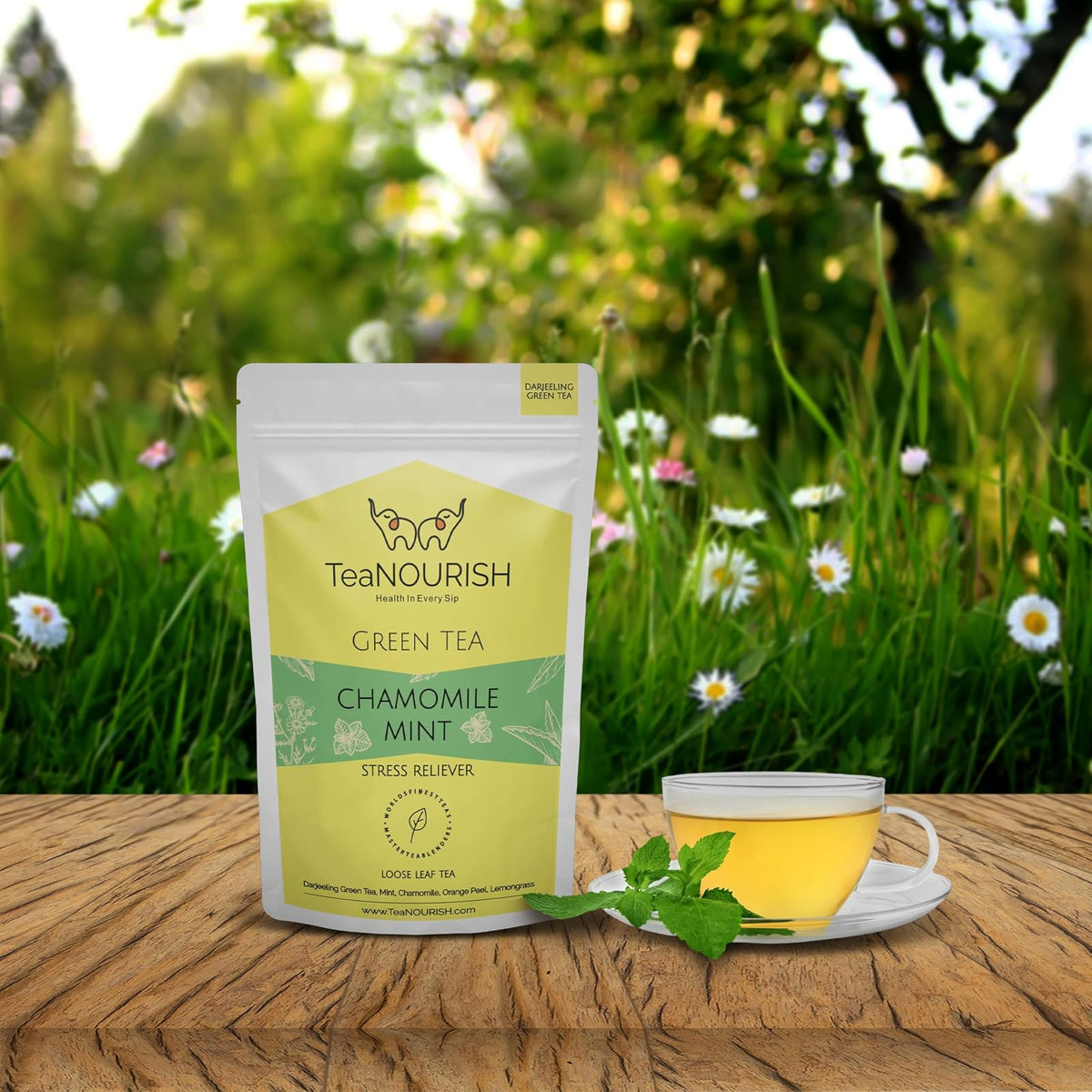 Refreshing mint and chamomile blend