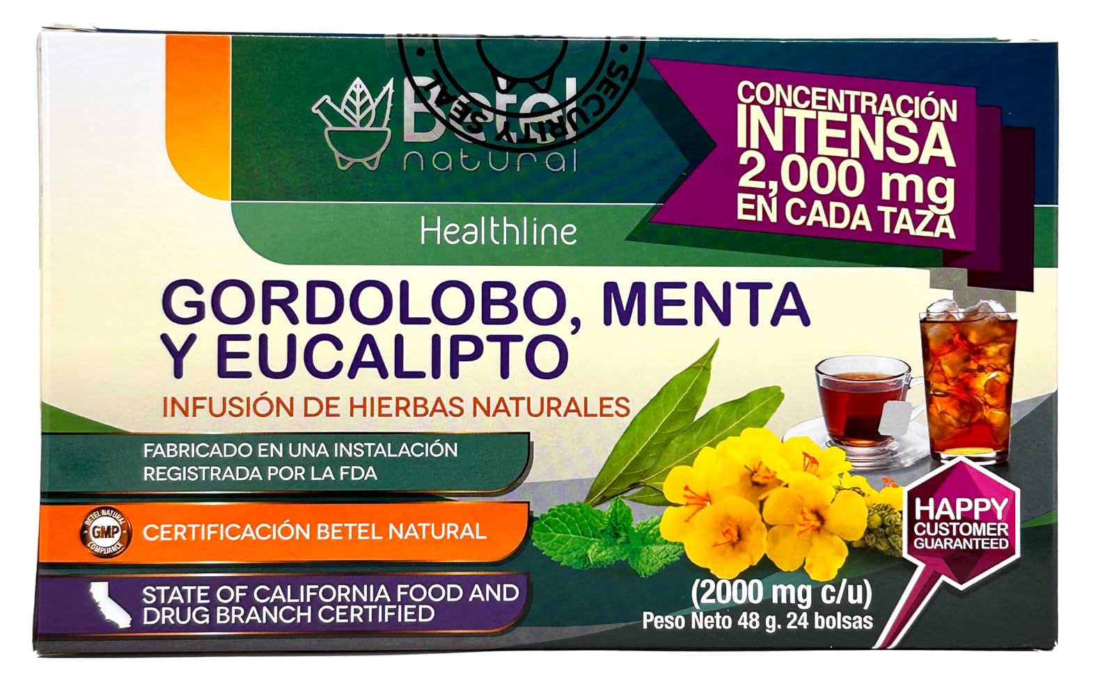 refreshing mint and eucalyptus tea