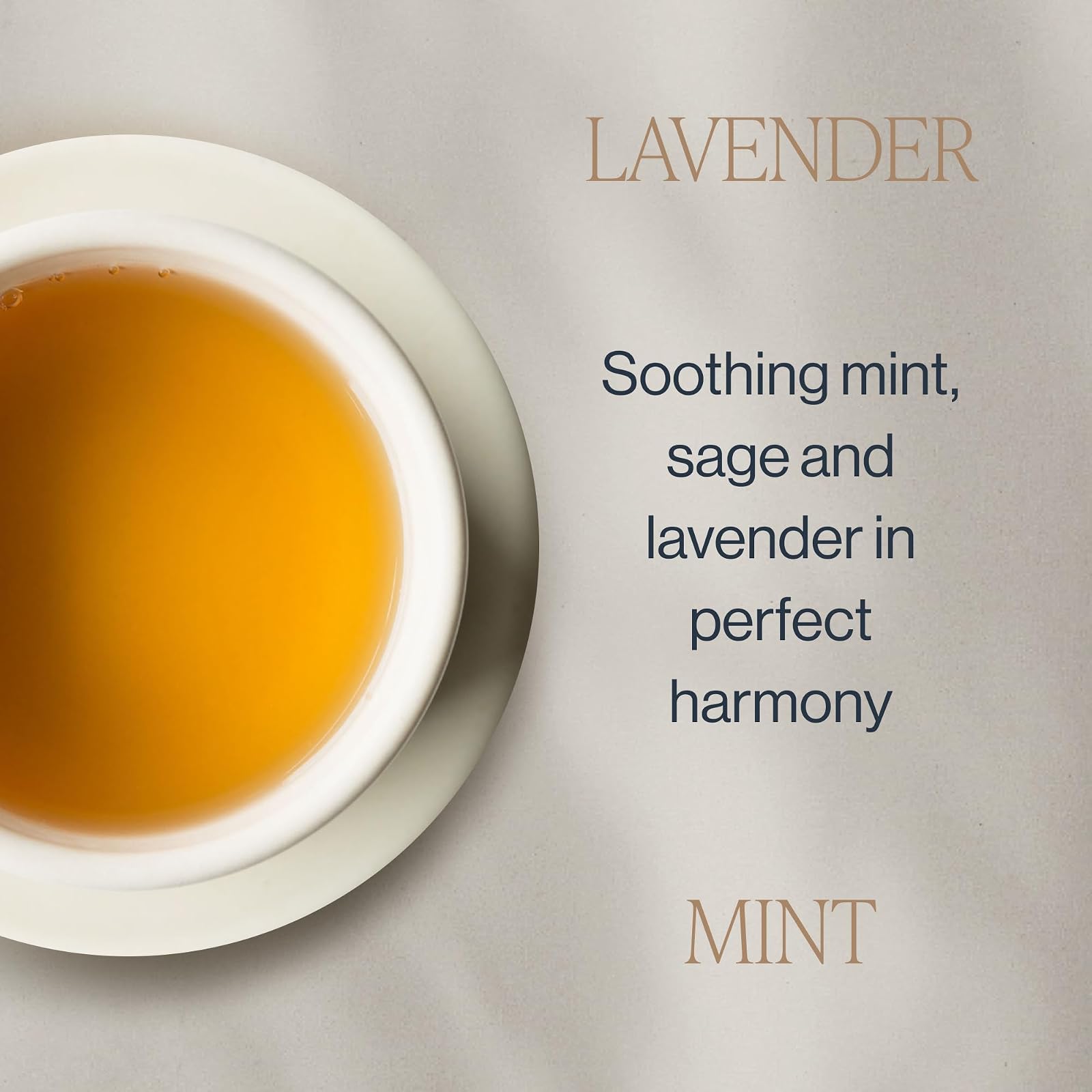 refreshing mint and lavender infusion