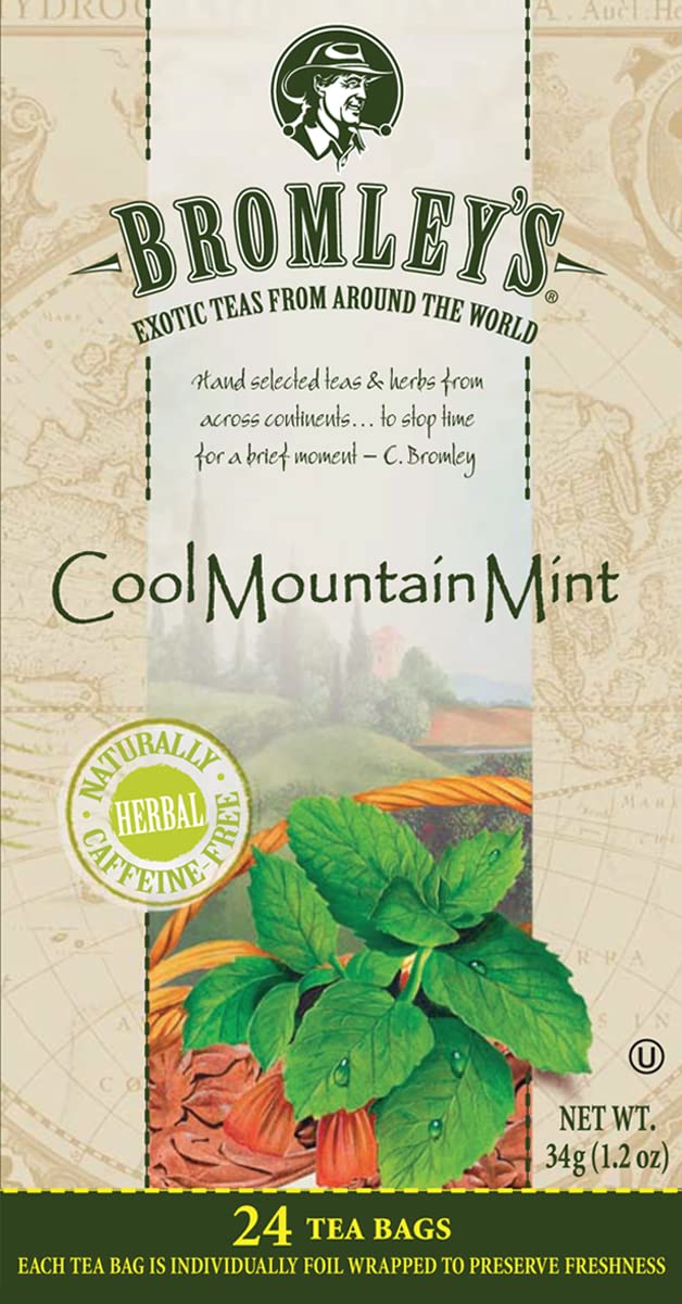 refreshing mint herbal tea bags