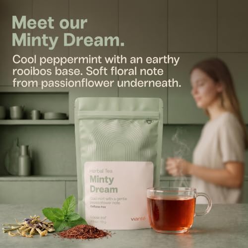 refreshing mint herbal tea pouch