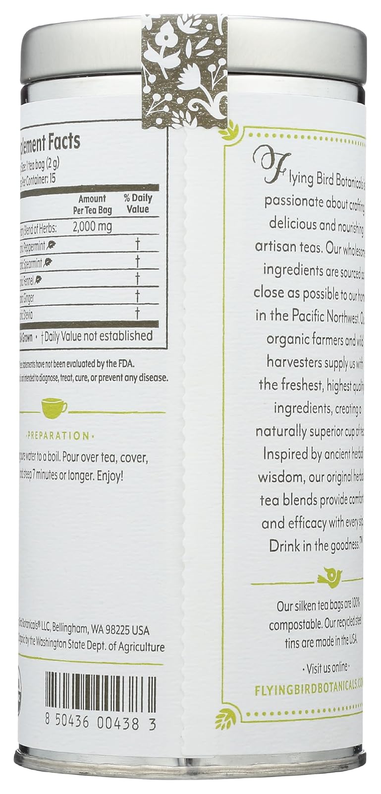 Refreshing mint tea for relaxation