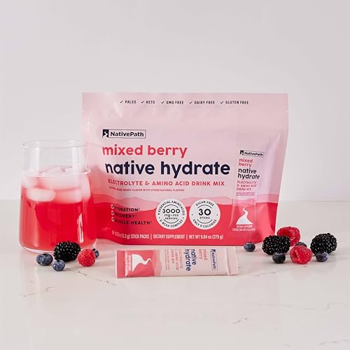 refreshing mixed berry hydration packs