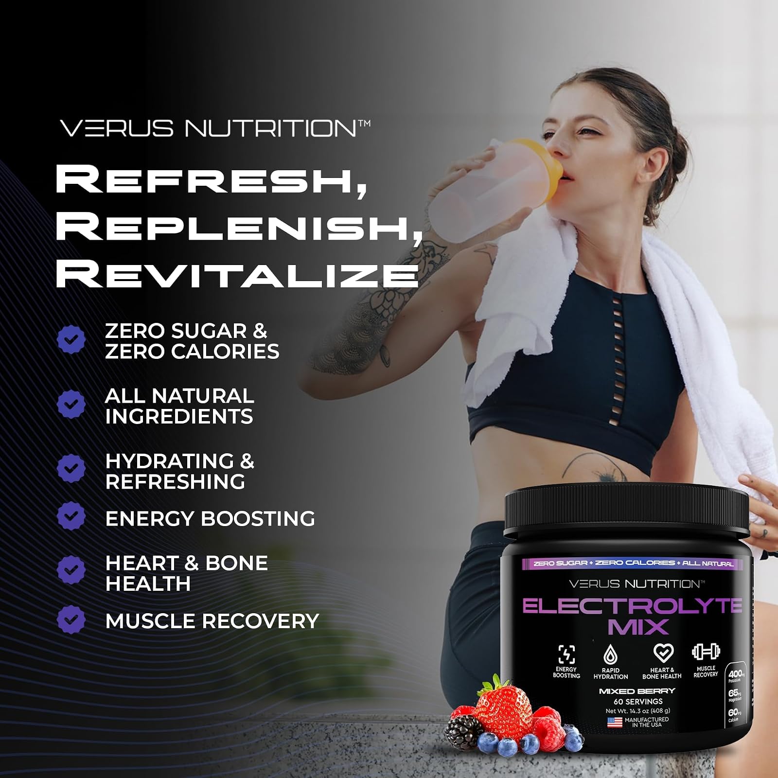 refreshing mixed berry sports electrolytes