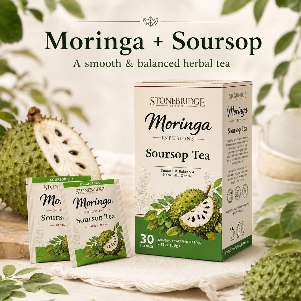 refreshing Moringa Soursop infusion