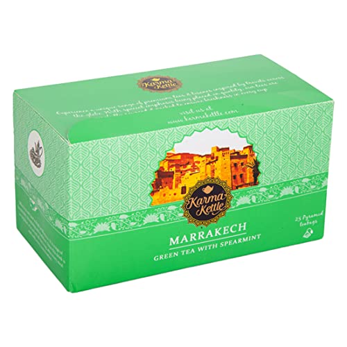 refreshing Moroccan mint green tea