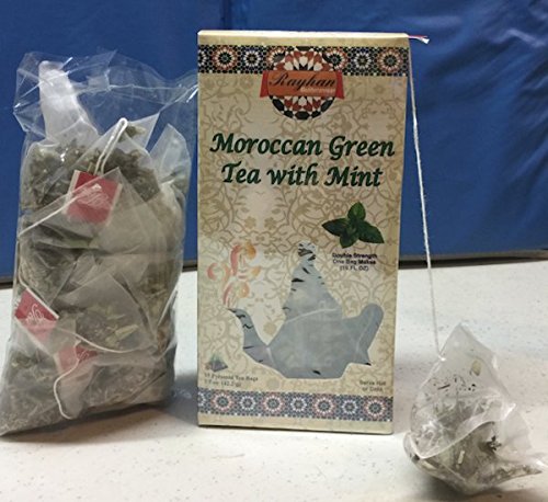 refreshing Moroccan mint green tea