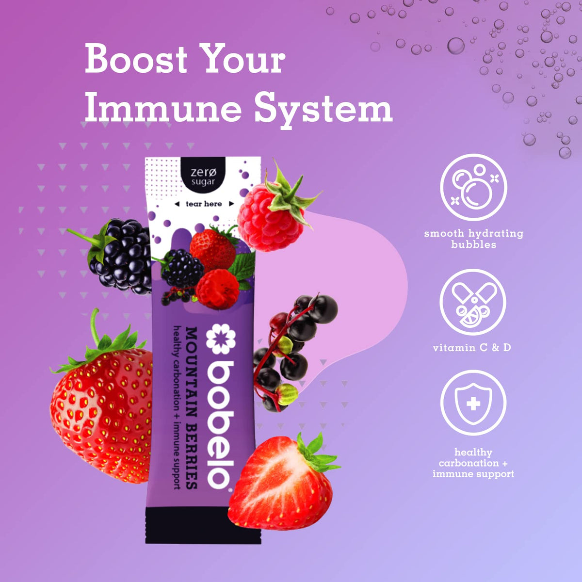 refreshing mountain berry electrolyte beverage