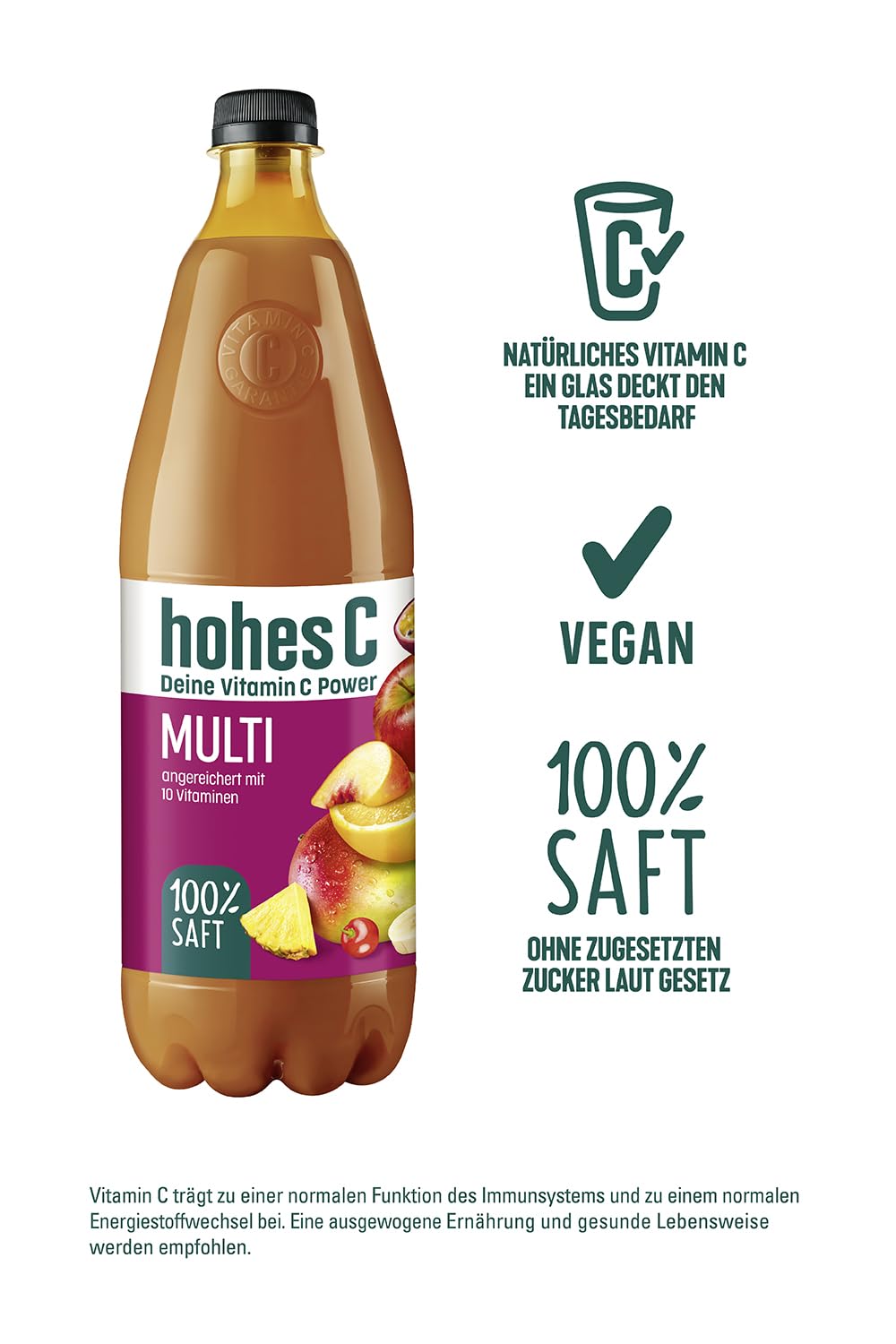 refreshing multivitamin juice drink