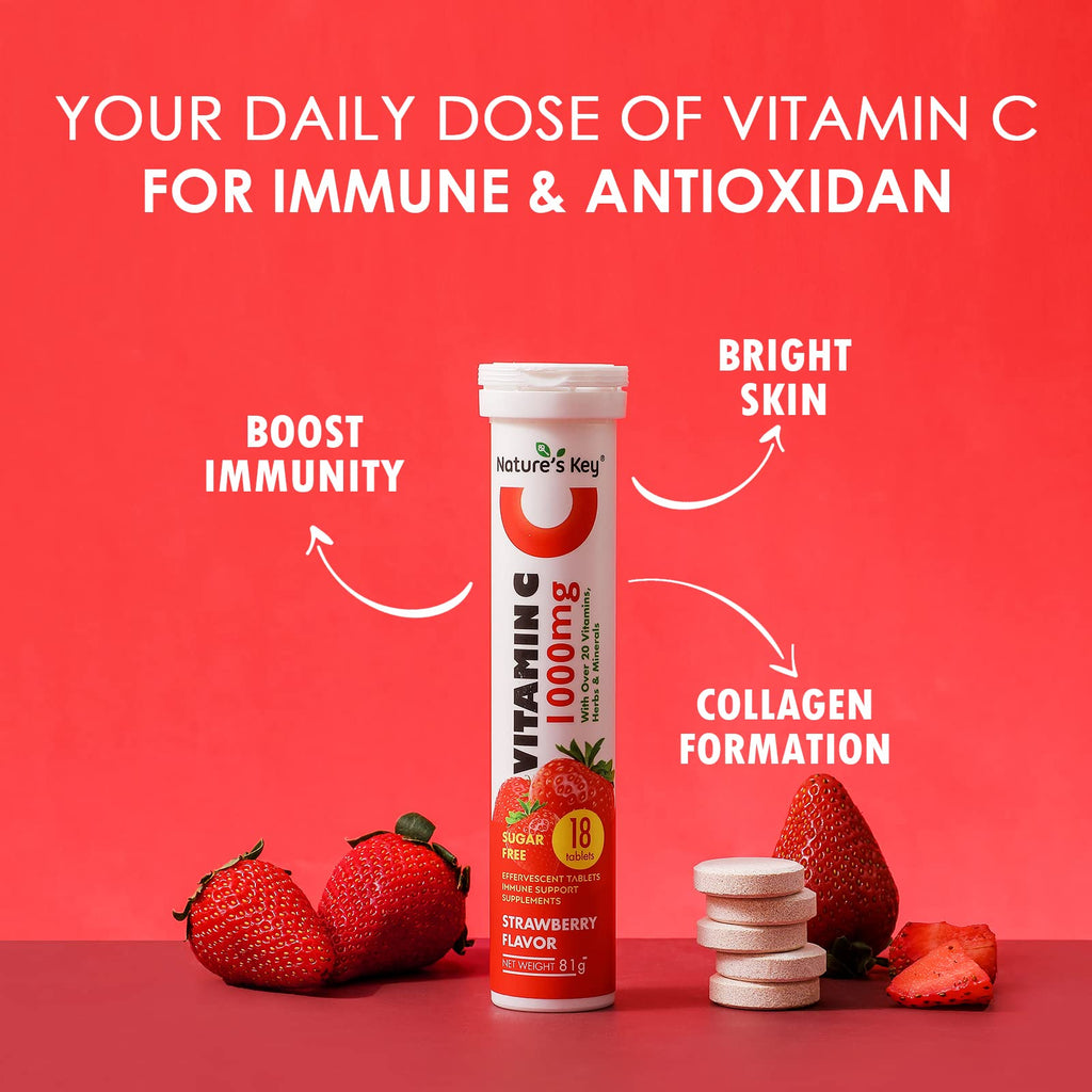 refreshing orange effervescent vitamin tablets
