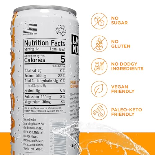 refreshing orange electrolyte beverage