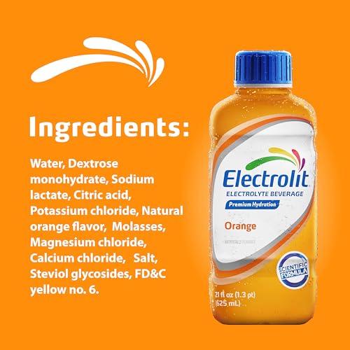 Refreshing orange electrolyte drink for athletes