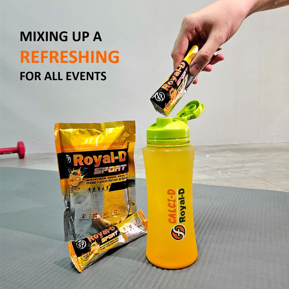 refreshing orange electrolyte drink mix