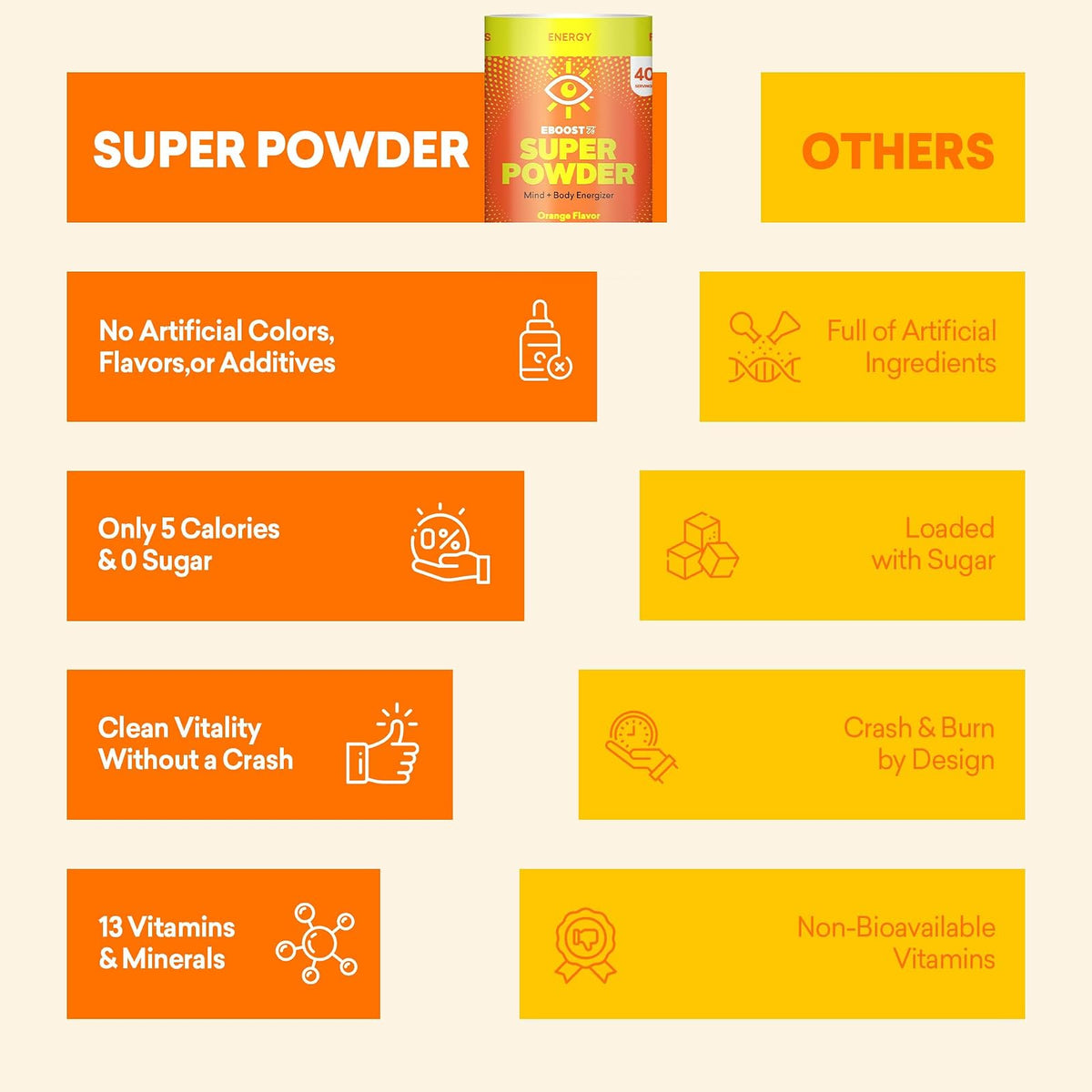 refreshing orange energy drink
