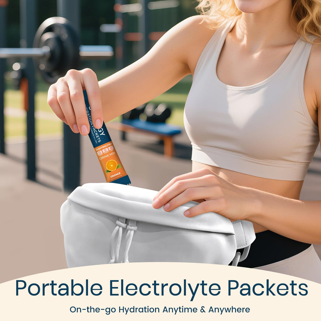 refreshing orange flavour electrolyte mix