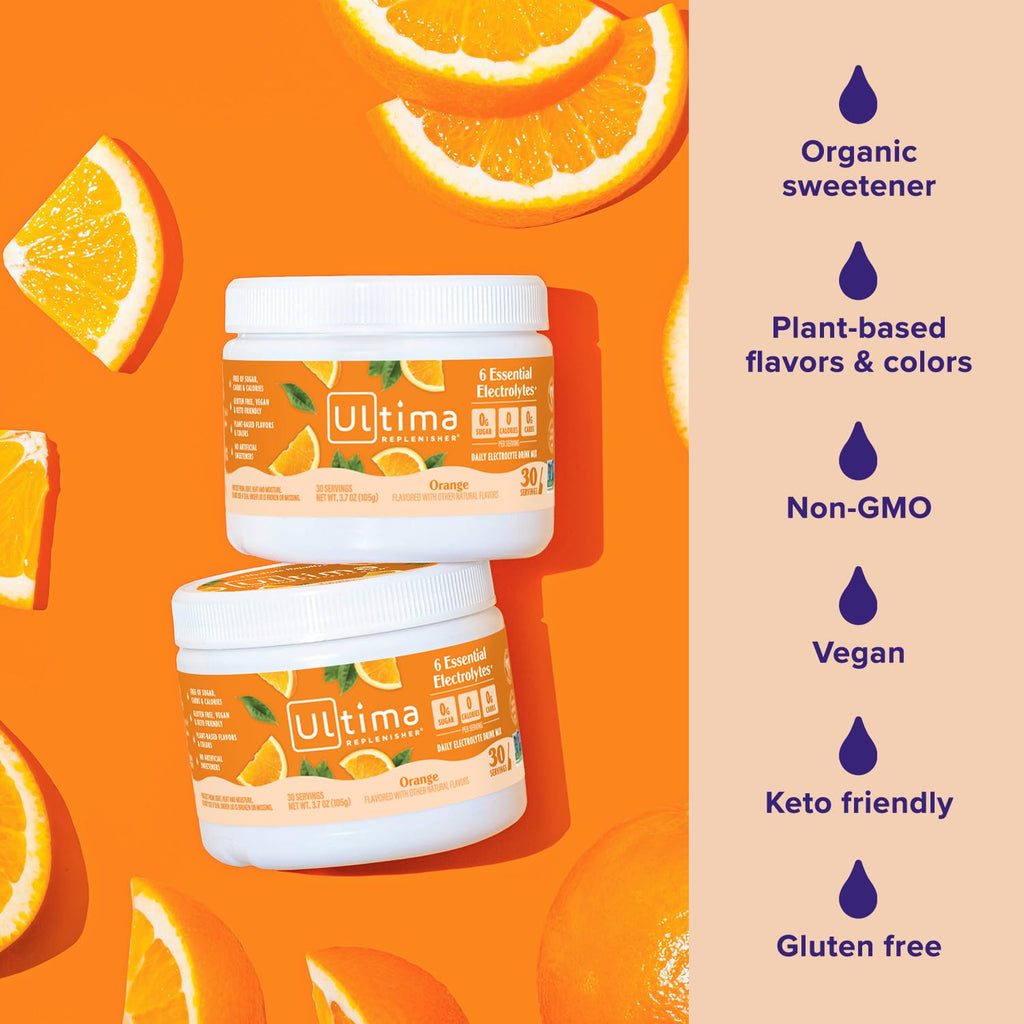 refreshing orange flavour electrolyte supplement