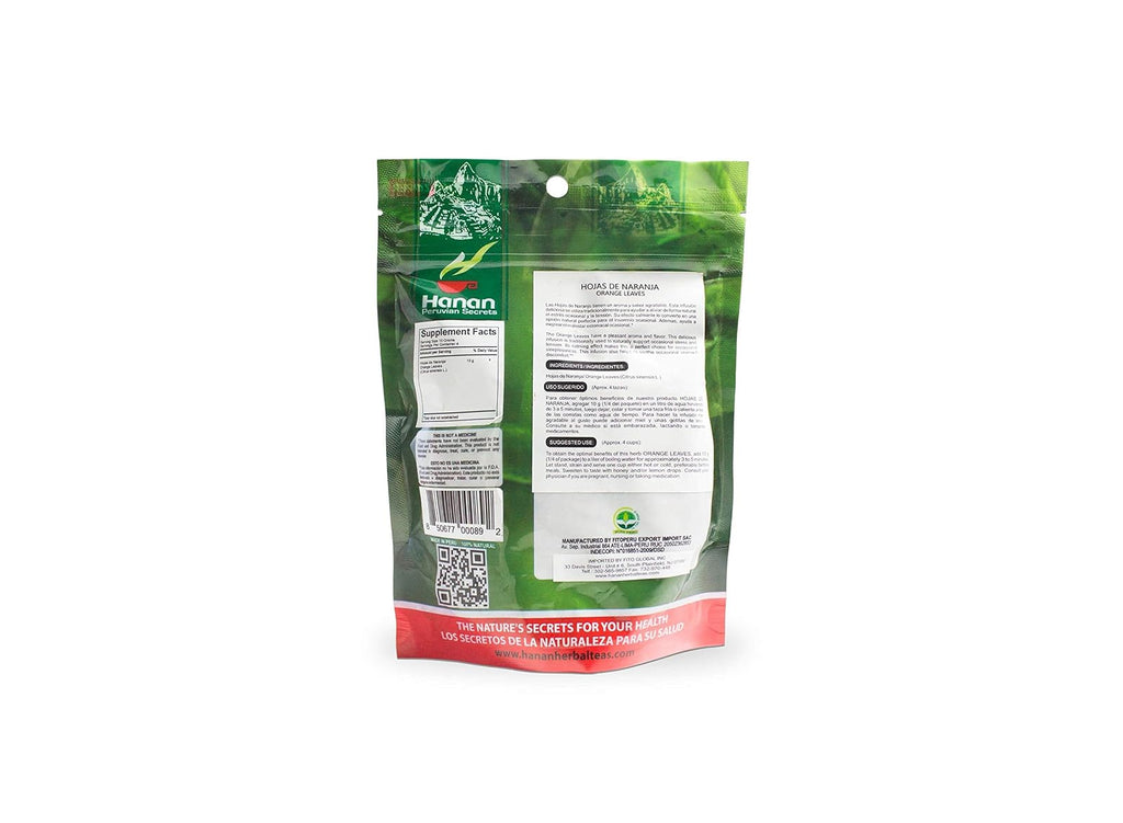 refreshing orange leaves herbal infusion