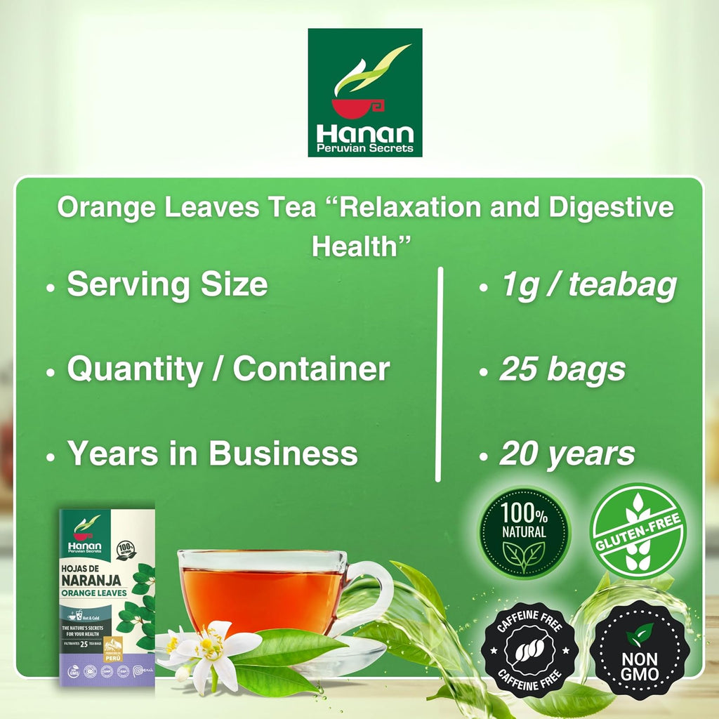 refreshing orange leaves infusion