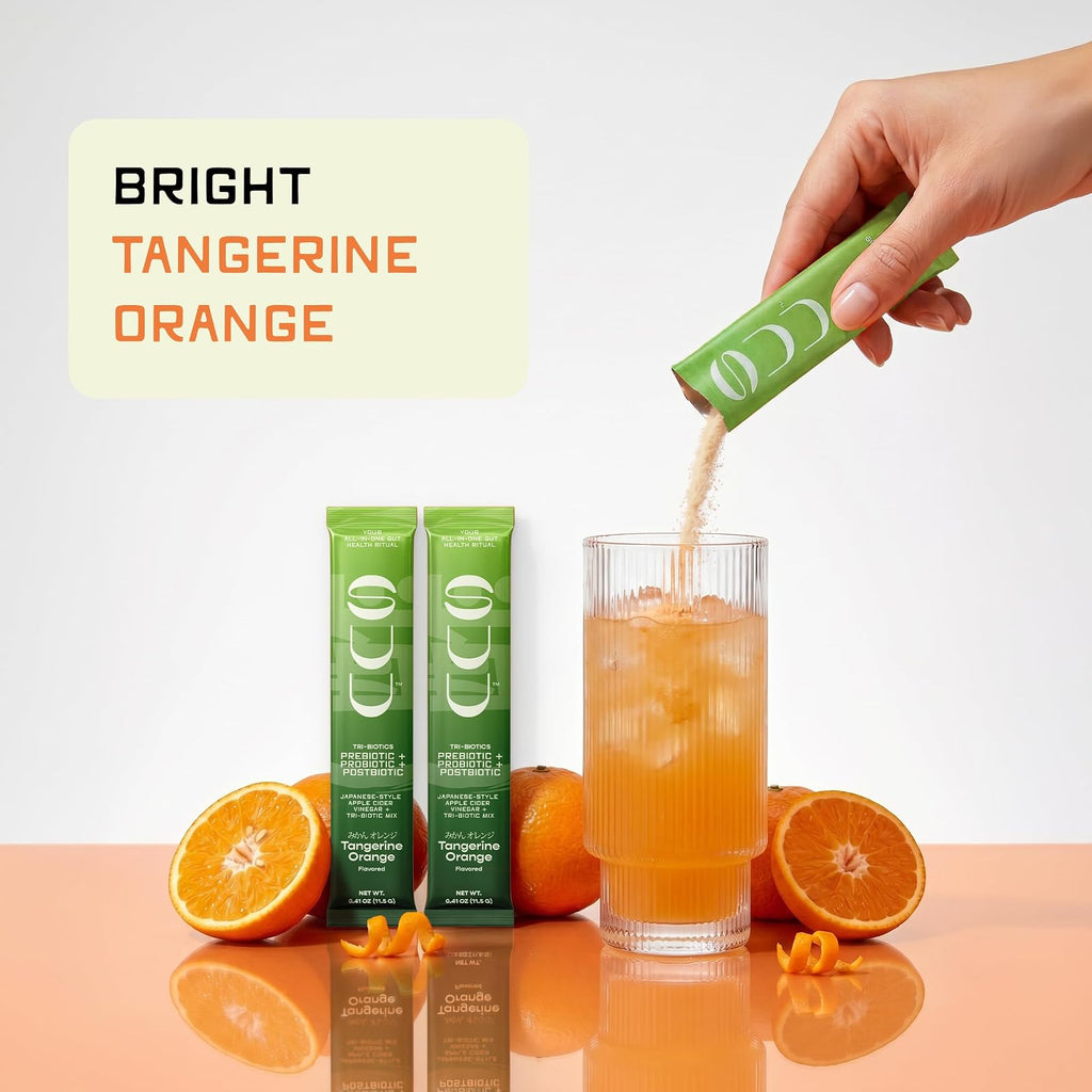 Refreshing orange prebiotic beverage