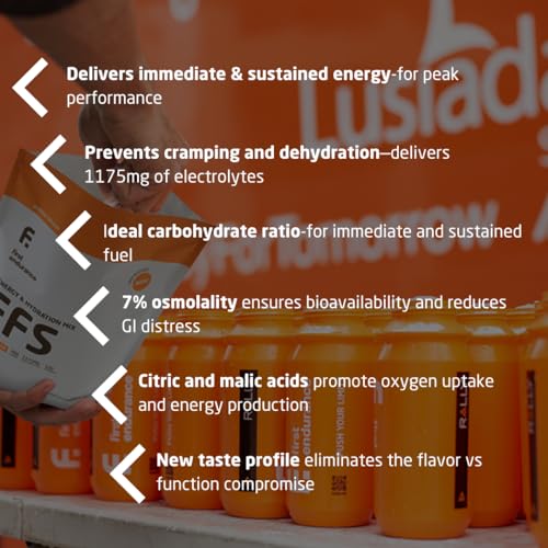 Refreshing orange sports hydration solution