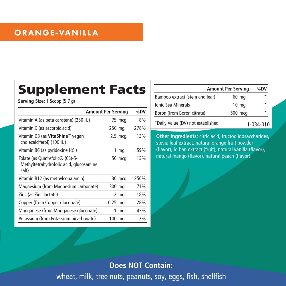 refreshing orange vanilla magnesium beverage