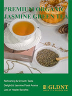 refreshing organic green tea beverage