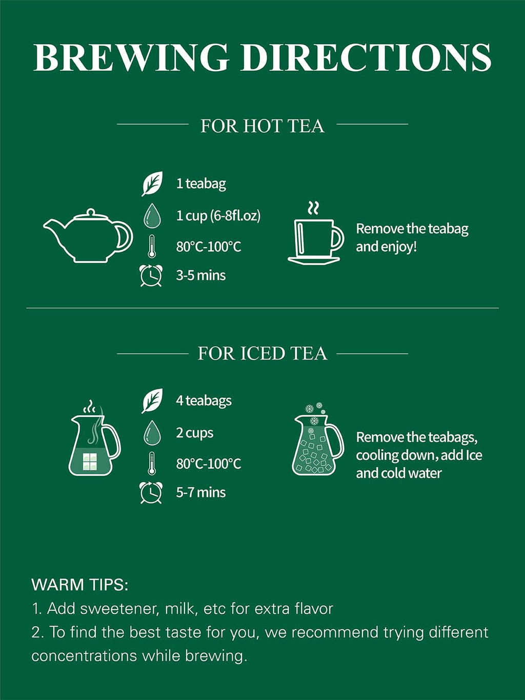 refreshing organic green tea blend