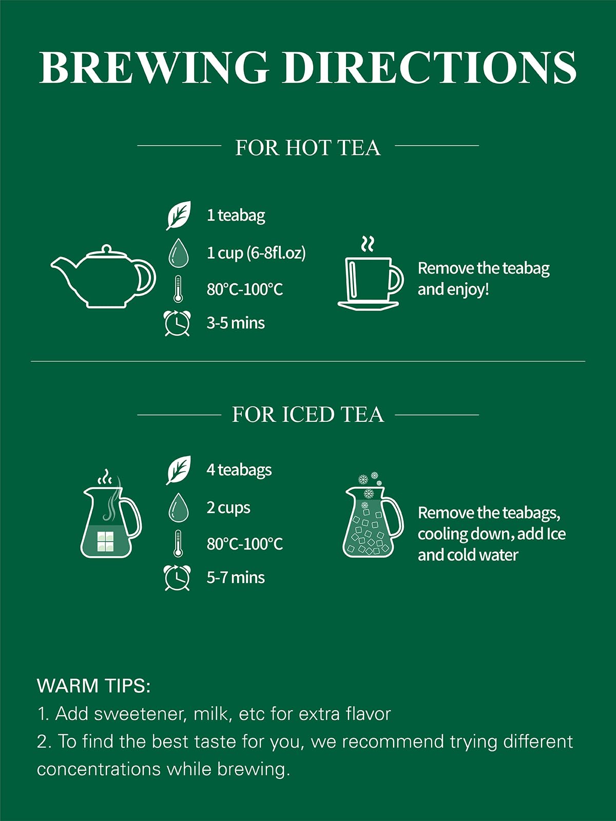 refreshing organic green tea blend