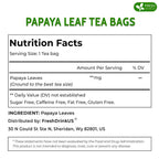 refreshing papaya leaf tea infusion