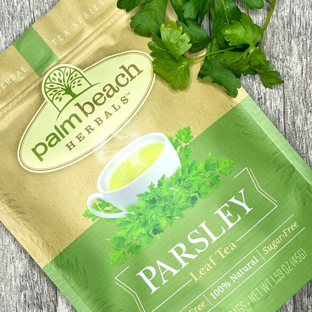 Refreshing parsley leaf tea experience