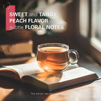 refreshing peach herbal tea bags