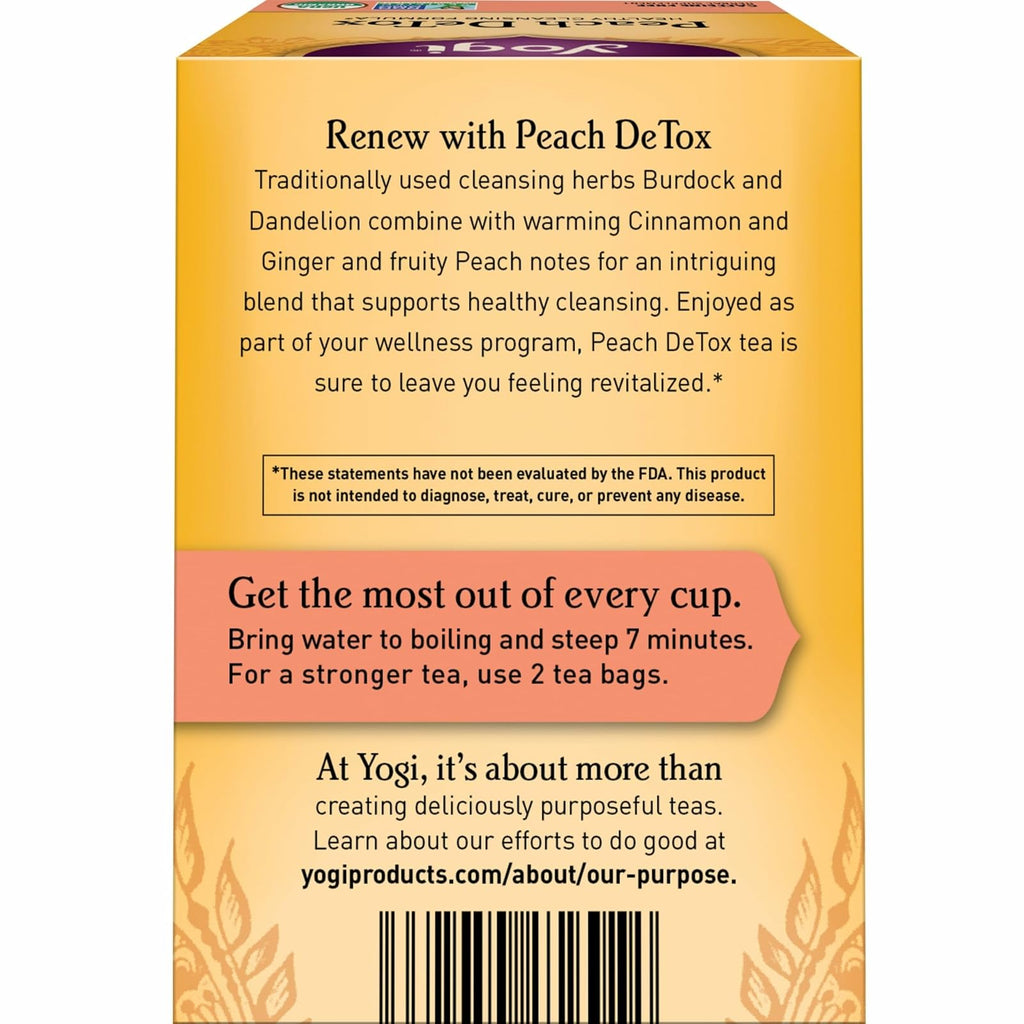 refreshing peach herbal tea blend