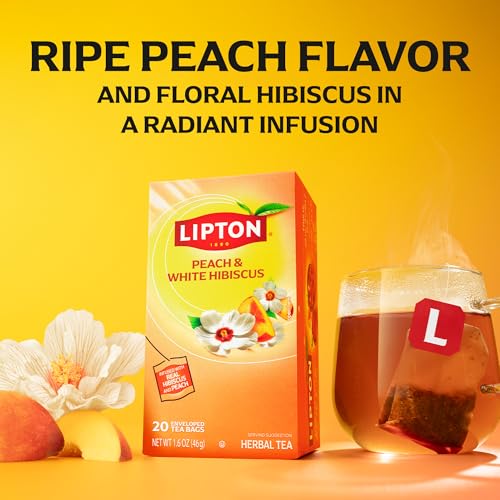 refreshing peach herbal tea blend
