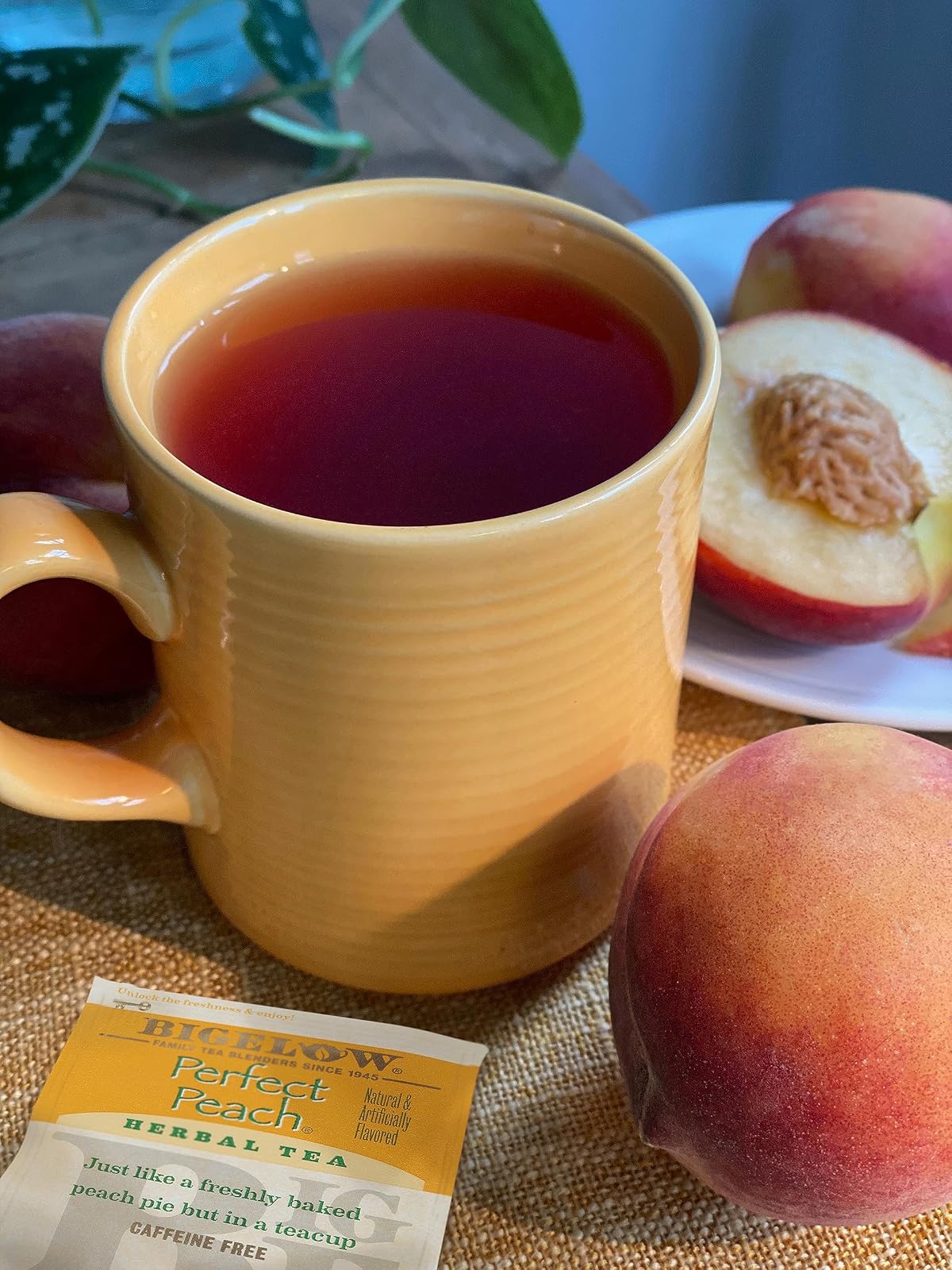 refreshing peach herbal tea experience
