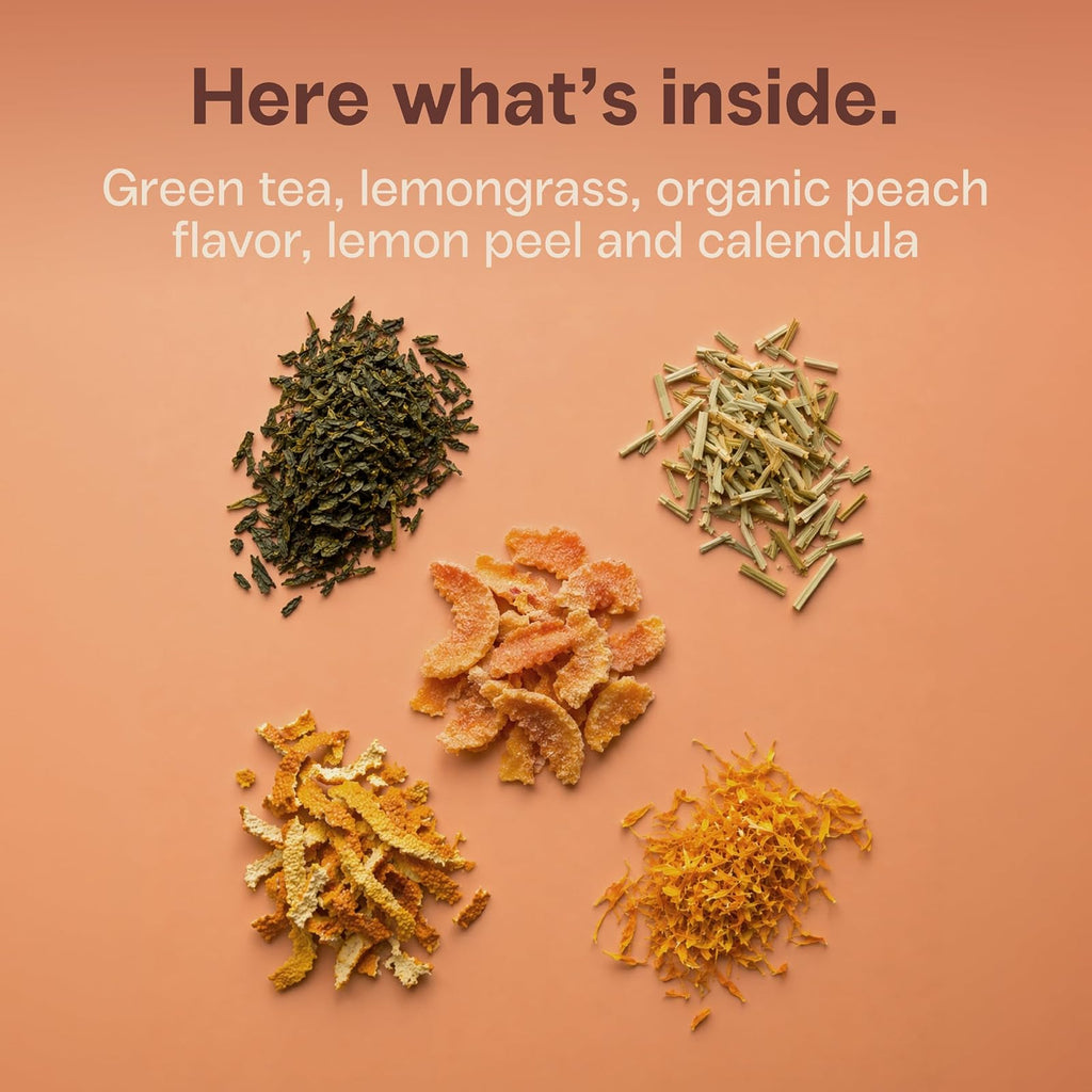 refreshing peach lemongrass flavour