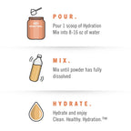 Refreshing peach mango drink mix