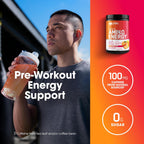 refreshing peach mango energy drink