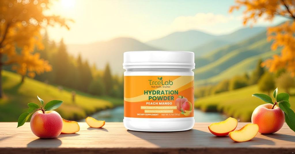 refreshing peach mango flavour powder
