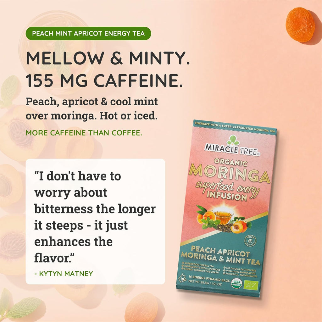 refreshing peach mint tea blend
