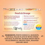 Refreshing peach orange herbal infusion